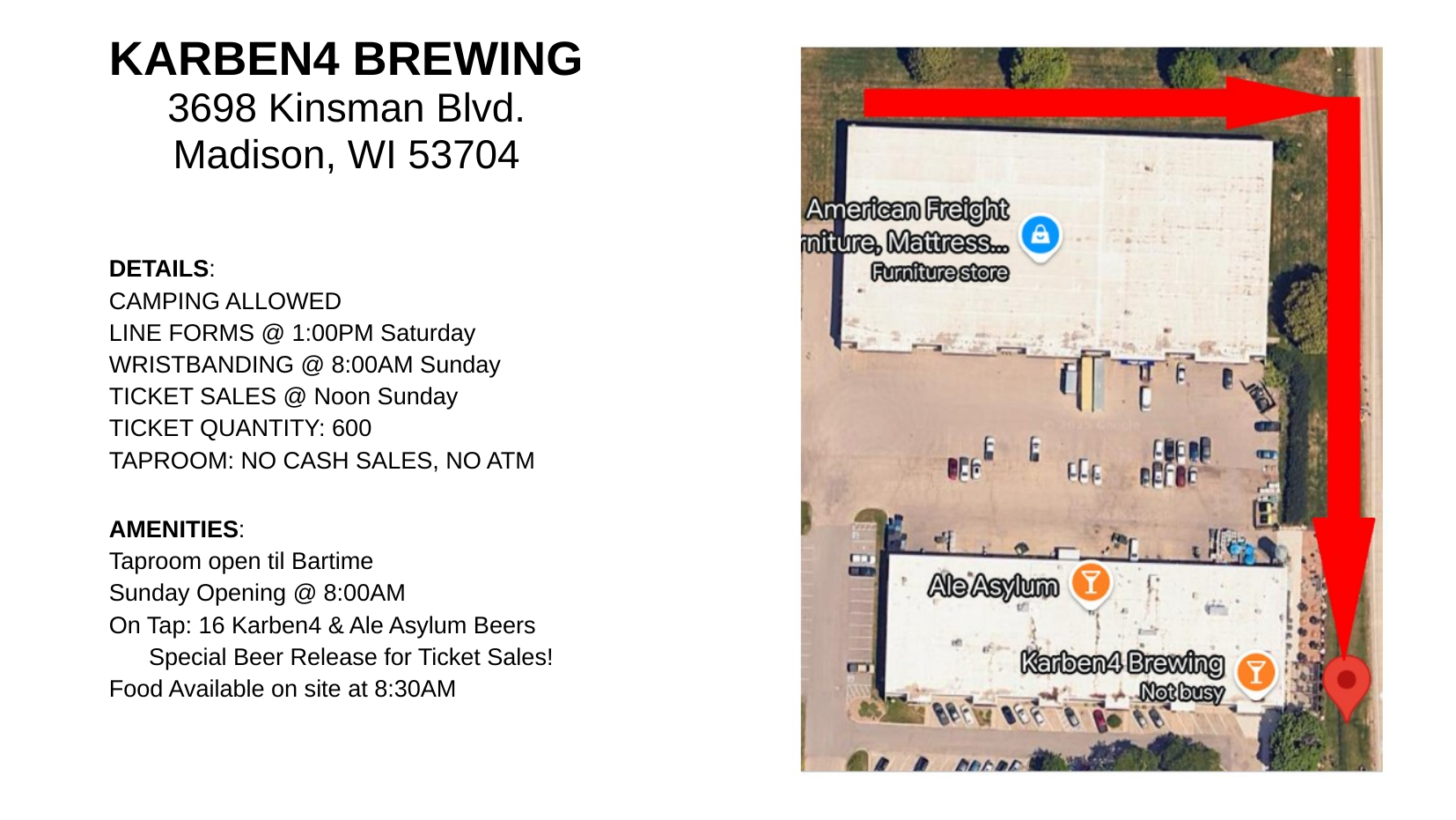 Ticket sales at Karben4 – Great Taste of the Midwest